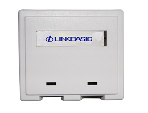 Rozete v/a 2xRJ45. bez ligzdām. balta (DIGITUS) - BPG