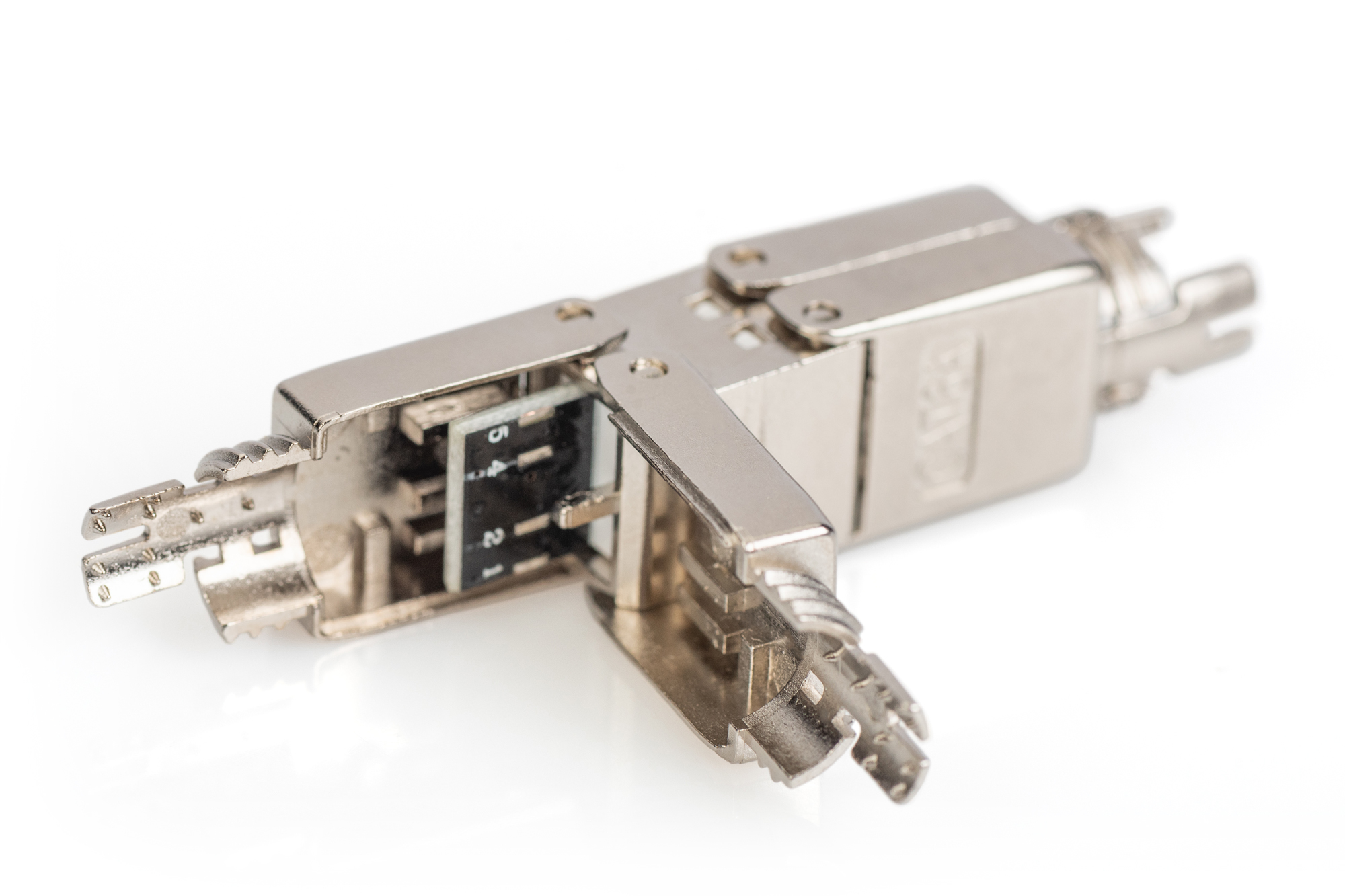 Savienošanas modulis Cat.6A | LSA | ekranēts | 1:1 | 500 MHz | Metāla ...