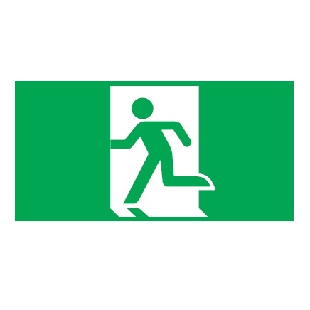 Pictogram * evacuation exit * 246x123 - BPG