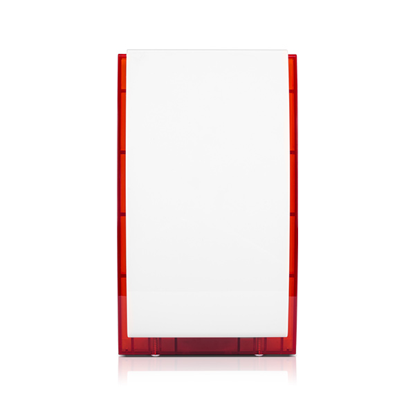 Outdoor optical and acoustic siren (PC-LEXAN case. red. metal shield ...
