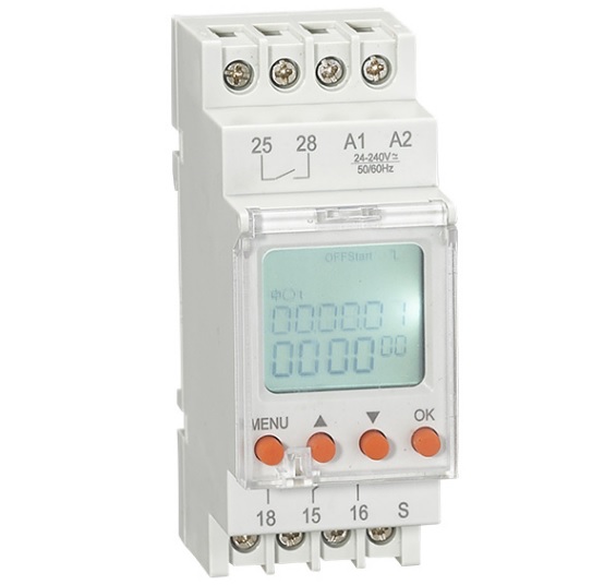 Digitālais daudzfunkcionālais laika relejs RD-TMS1. 24-240Vac/Vdc. 8A ...