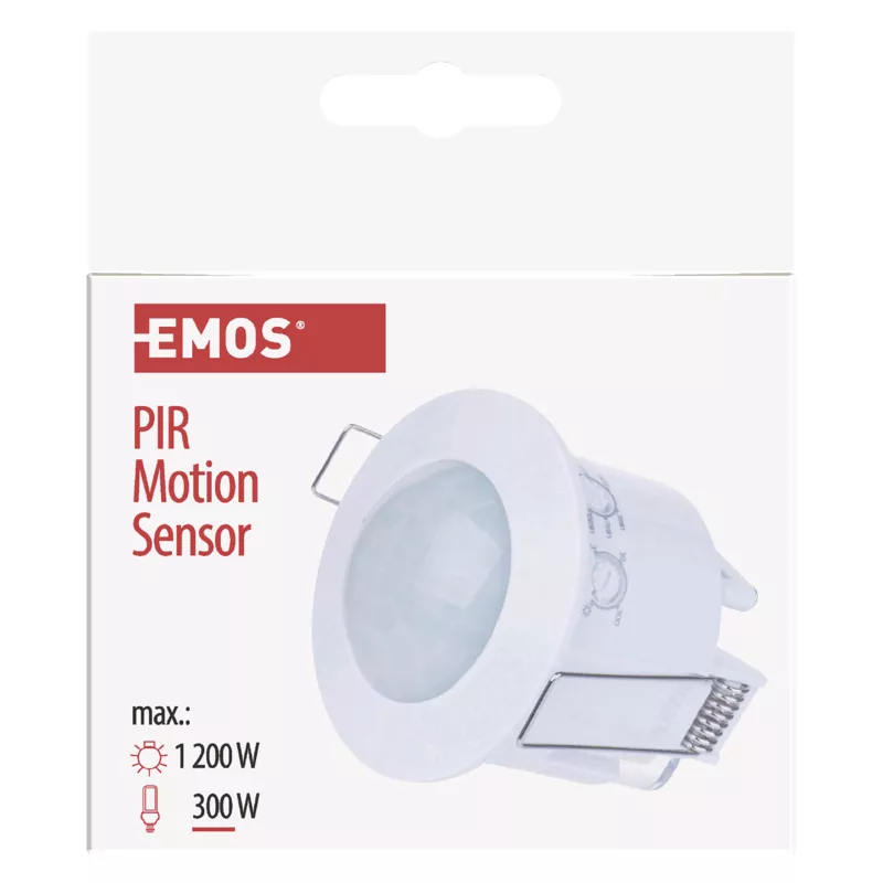 Kustības sensors 360° ø6m/h=2-4m 230V IP20 infrasarkanais (PIR ...